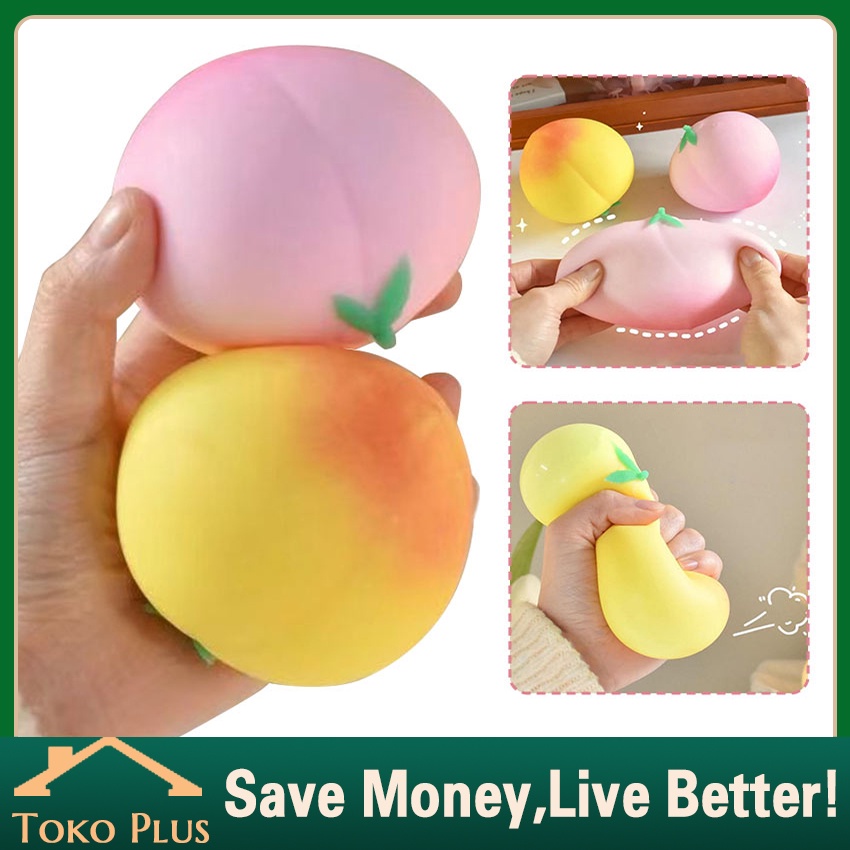 Jual Mainan Squishy Anti Stress bentuk Buah Peach Squishy Pencet-Pencet ...