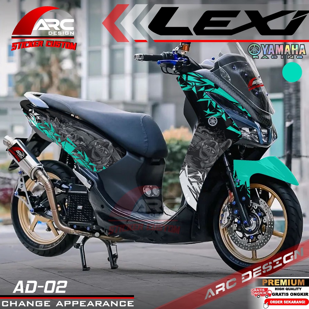 Jual (COD) TERBARU Decal Sticker Yamaha Lexi Fullbody - Dekal Stiker ...