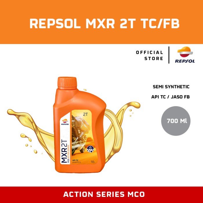 Jual Oli Motor Repsol MXR 2T TC-FB Pelumas Oli Samping Terbaik - 0,7L ...