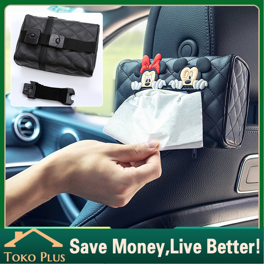 Jual Kotak Tisu Mobil Gantung Lucu Tempat Tisu Kartun Mickey Sandaran ...