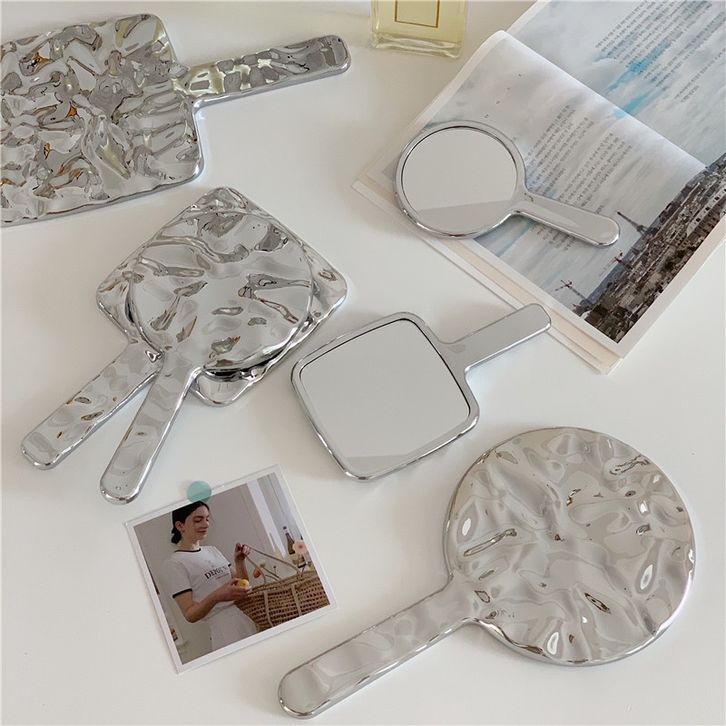 Jual Hand Mirror Aesthetic Cermin Rias Vintage Estetik Kaca Make Up ...