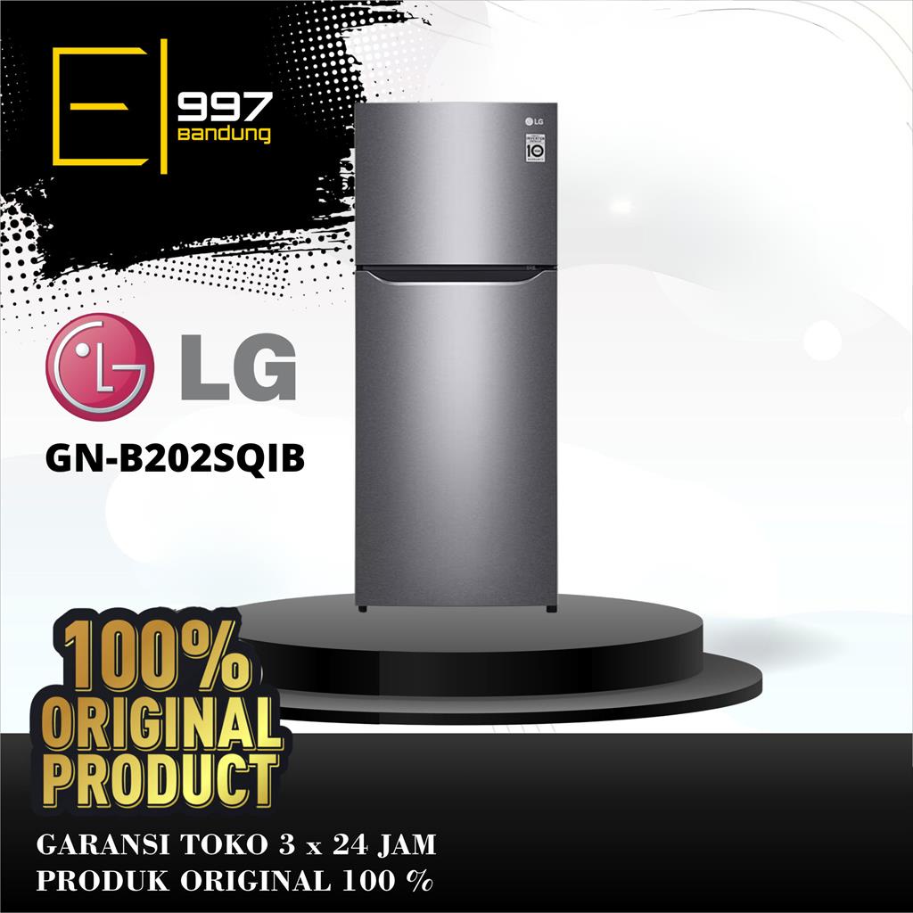 Jual LG Kulkas GNB202SQIB / GN B202SQIB , 2 Pintu Smart Inverter 202 L | Shopee Indonesia