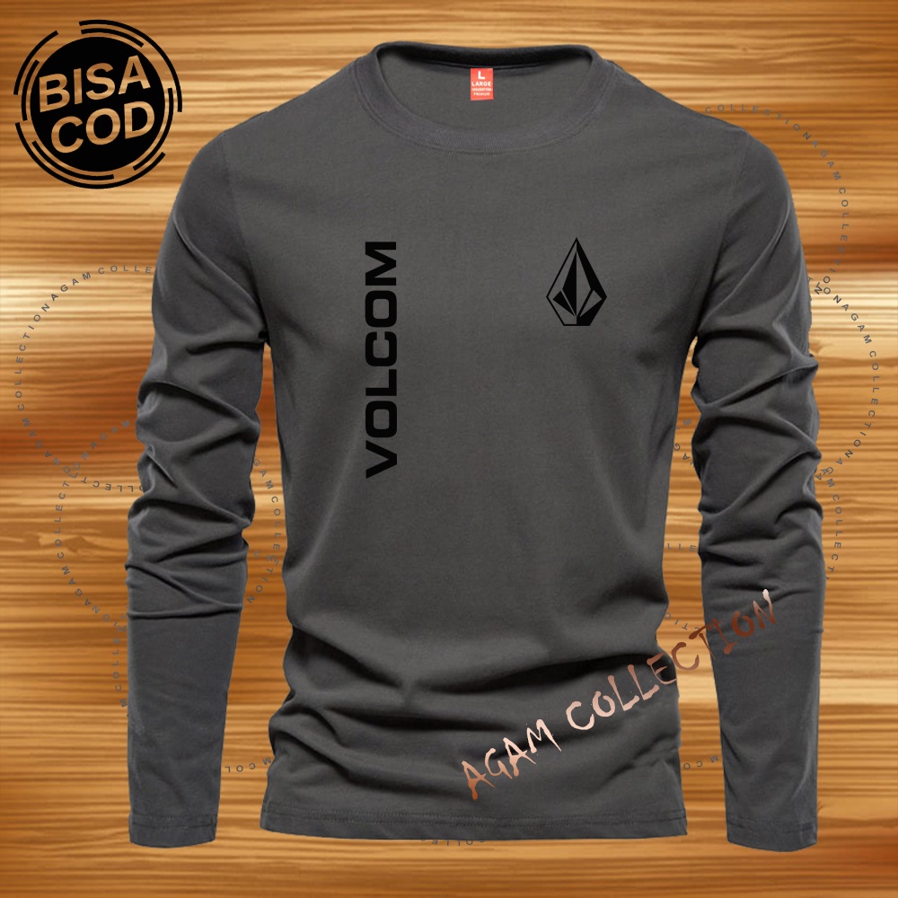 Jual Agam Collection Baju Kaos Distro Volc Kirka Text Hitam Lengan ...