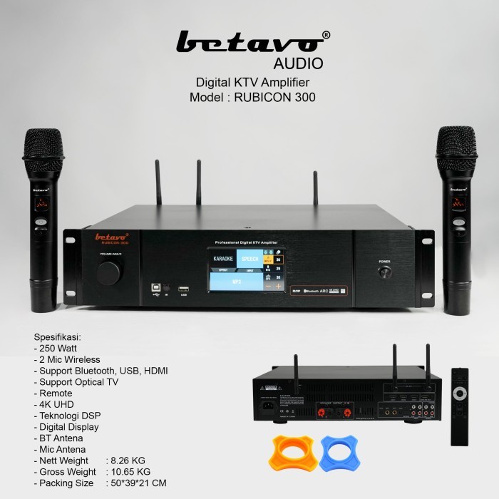 Jual power ampli Betavo Rubicon 300 karaoke ktv amplifier rubicon300 ...
