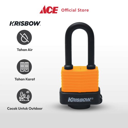 Jual Krisbow Gembok Panjang Tahan Air 50 Mm - Kuning Steel Padlock Besi ...