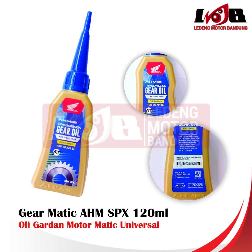 Jual Gear Matic SPX AHM Oli Gardan Gir Motor Matik Synthetic Honda ...