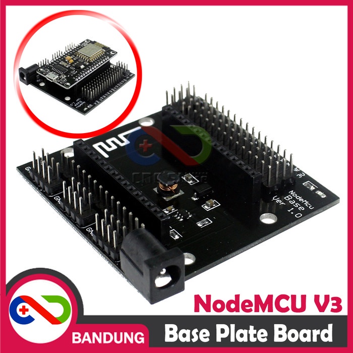 Jual Base Plate Development Board For Nodemcu Lua Wifi Esp8266 Backplane Shopee Indonesia 