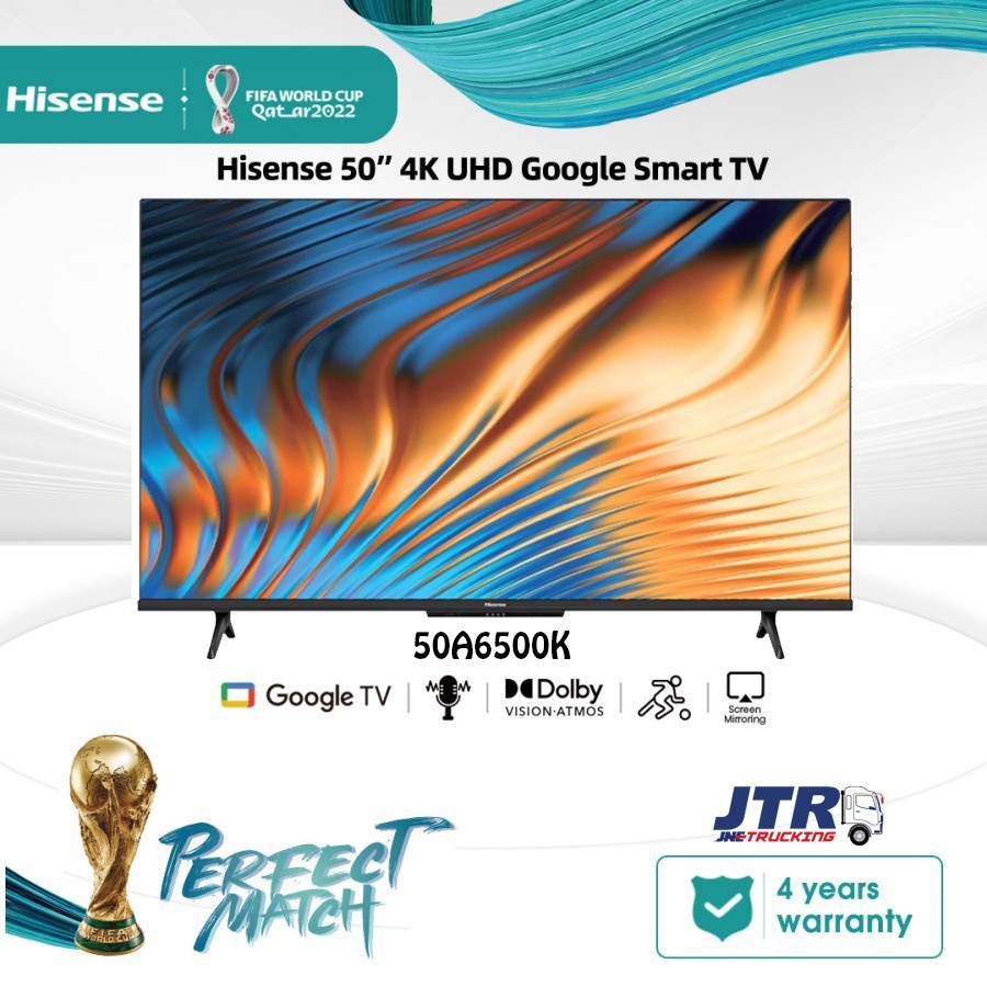 Jual Hisense LED Google TV 50 Inch 50A6500K / 50A6500 4K UHD - Garansi ...