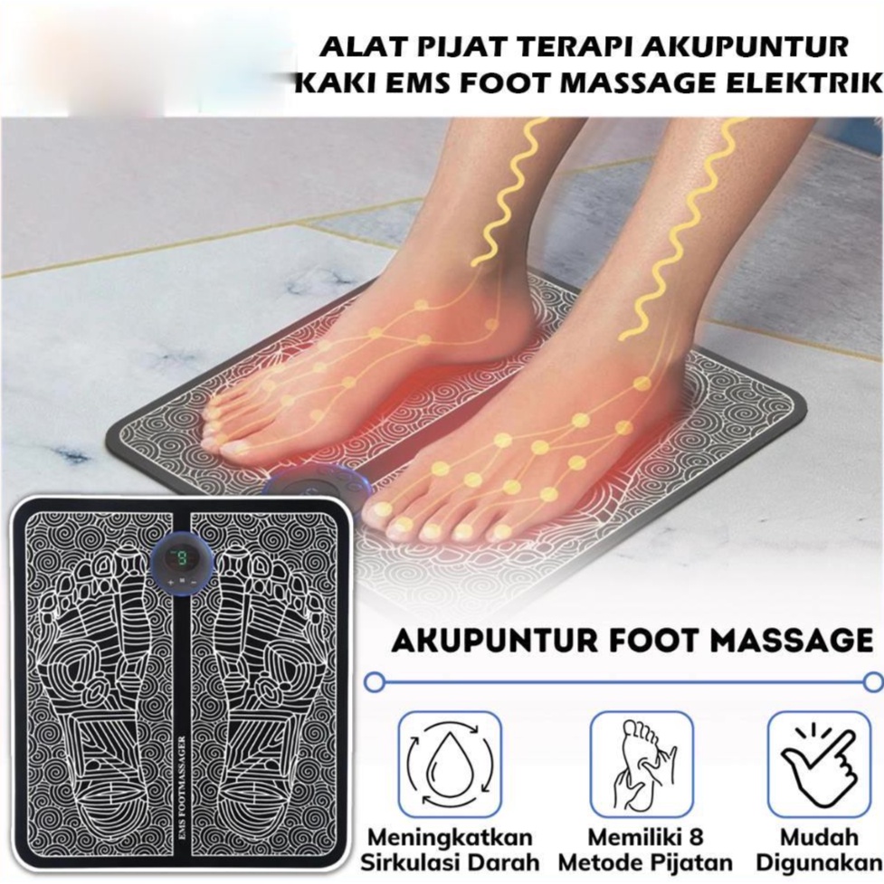 Jual Alat Pijat Elektrik Terapi Akupuntur Kaki EMS Rechargeable Meningkatkan Sirkulasi Darah ...