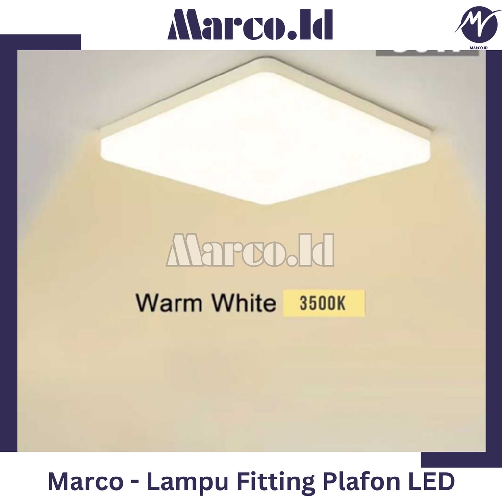 Jual Lampu Fitting Plafon LED Ceiling Light 36W 40x4 cm Warm White ...