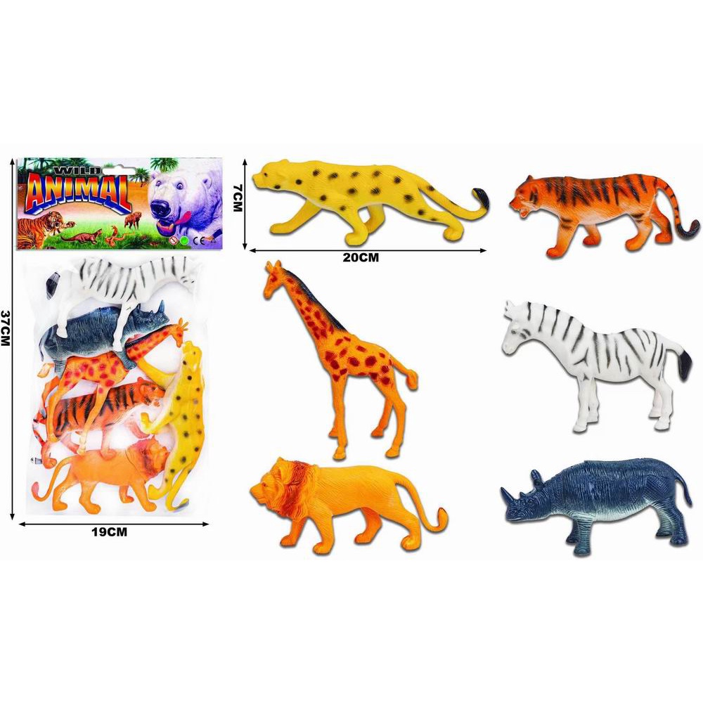 Jual Mainan Hewan Figurin Karet Koleksi Anak Binatang Wild Animal ...