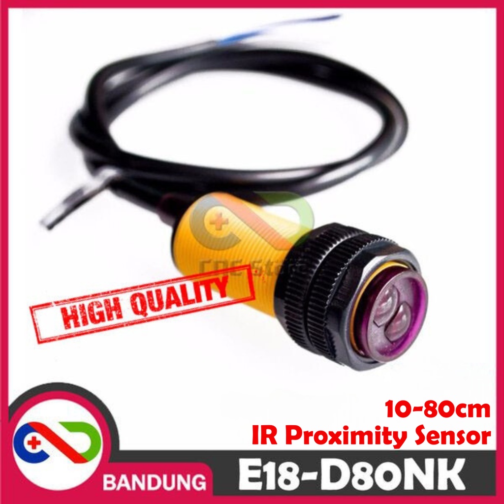 Jual E18-D80NK INFRARED PROXIMITY SENSOR JARAK INFRARED 80CM ARDUINO | Shopee Indonesia