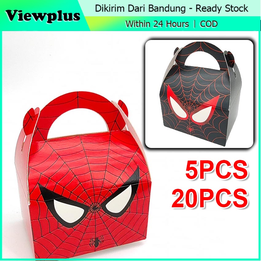 Jual 20Pcs Kotak/Box Permen Souvenir Desain Super Hero Spiderman Untuk ...