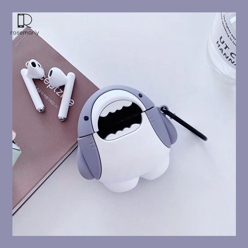Jual Case Untuk AirPods 1/2 3 Pro Soft Silicone Cartoon Case hiu lucu ...