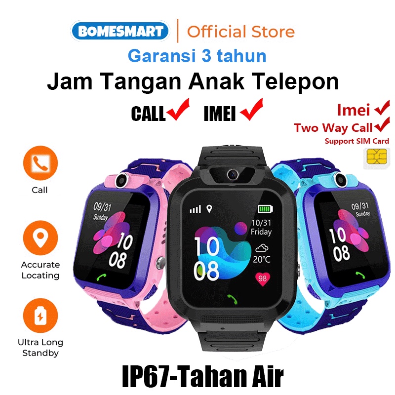 Jual Imo Anti Air Jam tangan anak untuk telepon anak Gps Digital ...