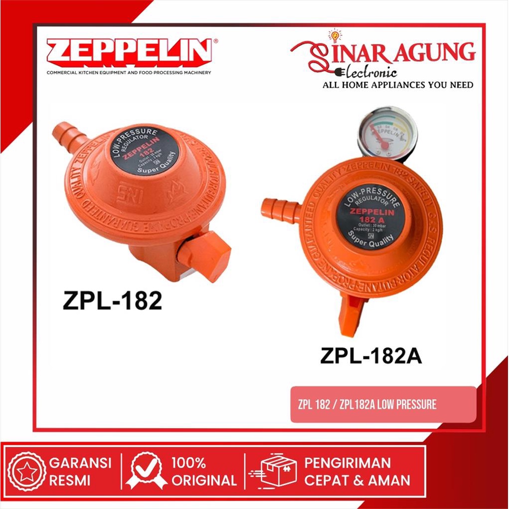Jual [COD] REGULATOR GAS ZEPPELIN ZPL182 / ZPL182A LOW PRESSURE 100% ORIGINAL | Shopee Indonesia