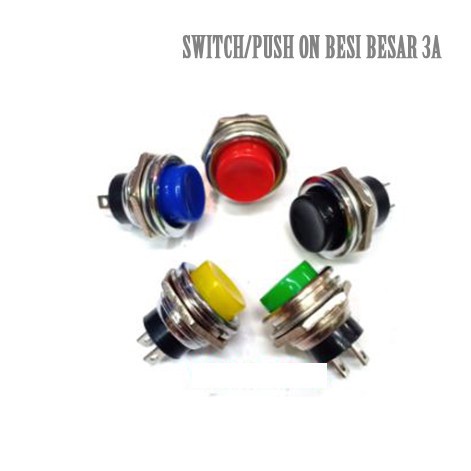 Jual HOKKY SAKLAR PUSH RESET BUTTON ON 2 KAKI BESAR BESI / TOMBOL TEKAN ...