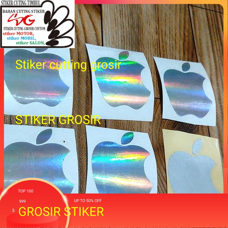 Jual Stikercuting LOGO APEL STIKER APPLE HP LAPTOP MOTOR MOBIL STIKER ...