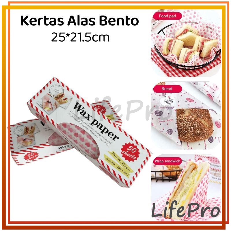 Jual Kertas Alas Bento / Baking Paper / Alas Bekal Bento / Alas Nasi ...