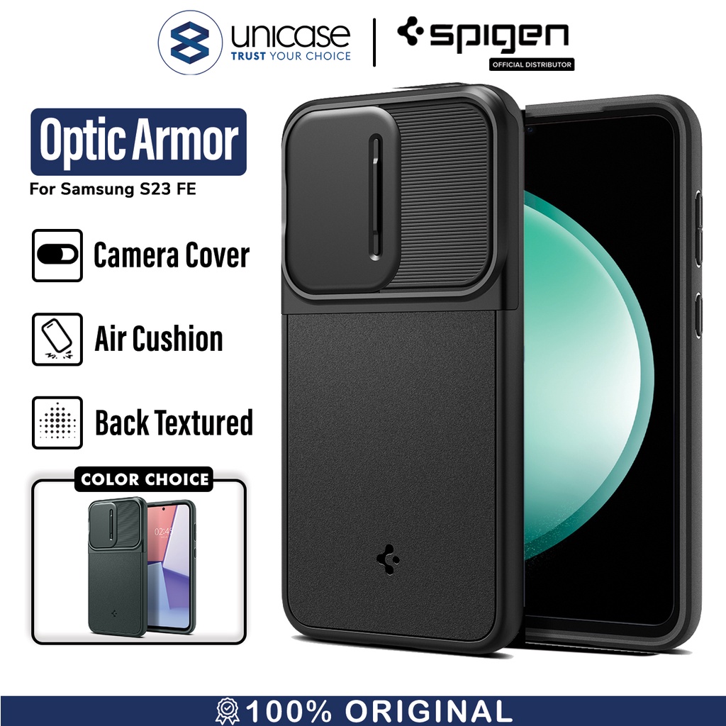 Jual Case Samsung Galaxy S23 FE Spigen Optik Armor Camera Cover Casing | Shopee Indonesia