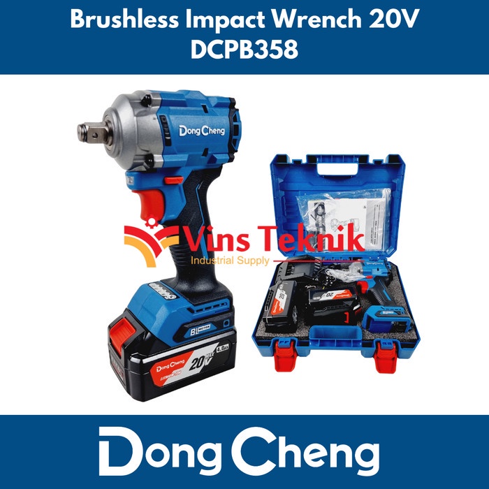 Jual Brushless Impact Wrench 20V pembuka baut DCPB358 DONGCHENG DCPB ...