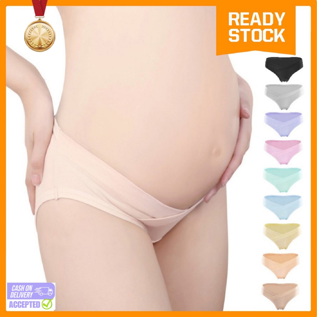 Jual 3PCS/5PCS Celana Dalam Hamil Katun Cd Hamil Wanita Bumil Jumbo Big Katun Maternity Panty ...