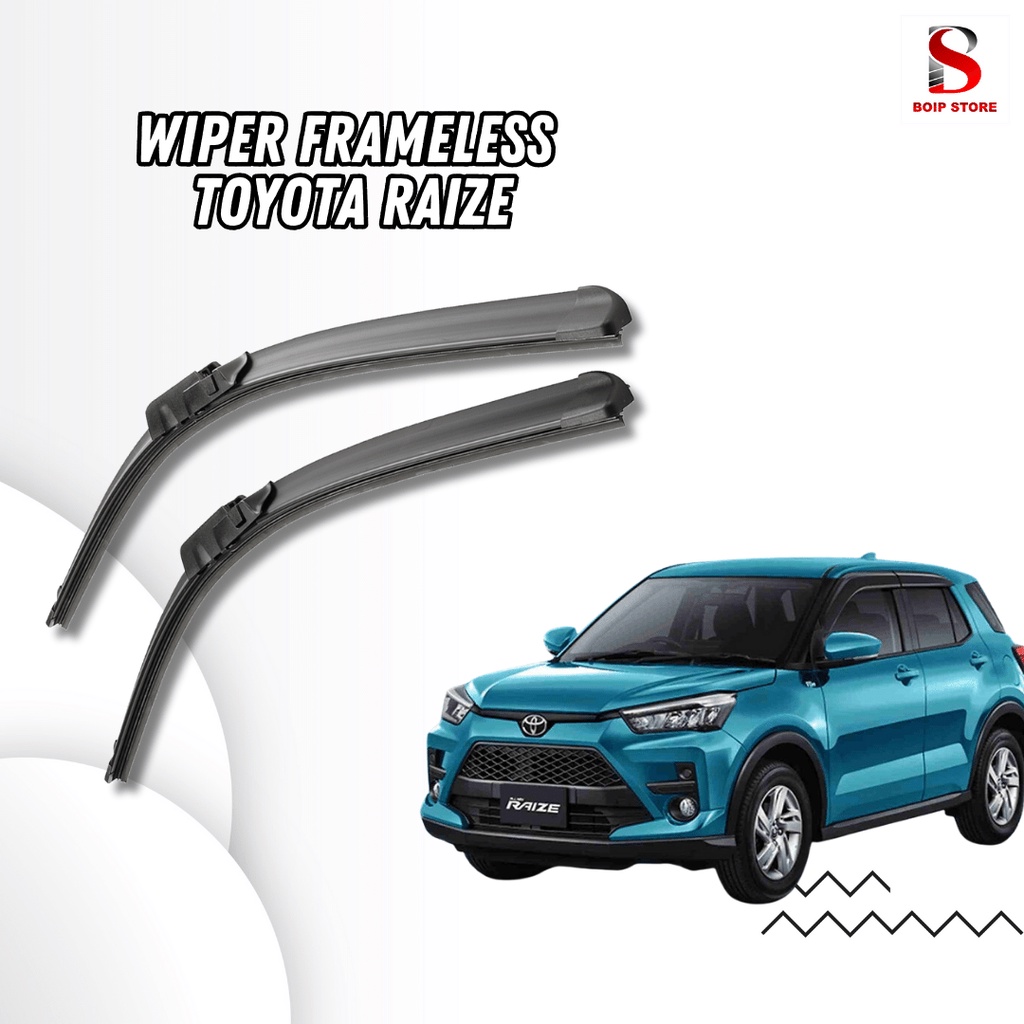 Jual 1 SET (2 PCS) Wiper Toyota Raize / All New Raize Model Frameless ...