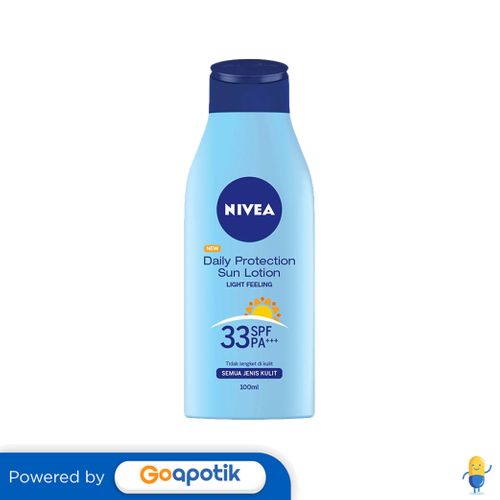 Jual Nivea Daily Protection Sun Lotion Spf 33 Pa+++ 100 Ml | Shopee ...