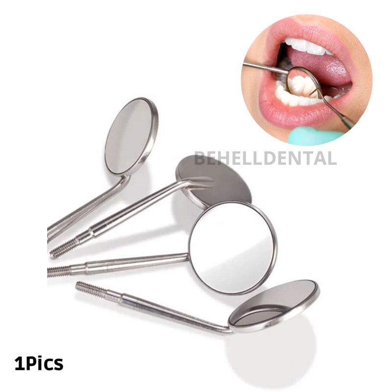 Jual KACA MULUT GIGI NO 4 // KEPALA Dental Mirror Mouth // Cermin Saat ...