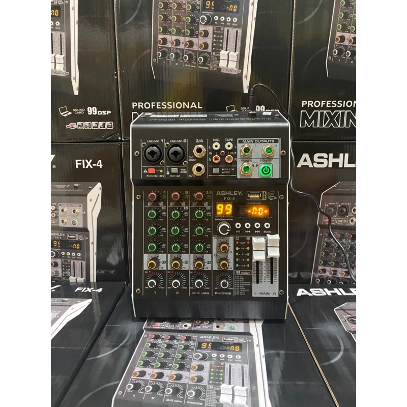 Jual mixer audio ashley FIX4 Efeck digital 99dsp Original produk | Shopee Indonesia