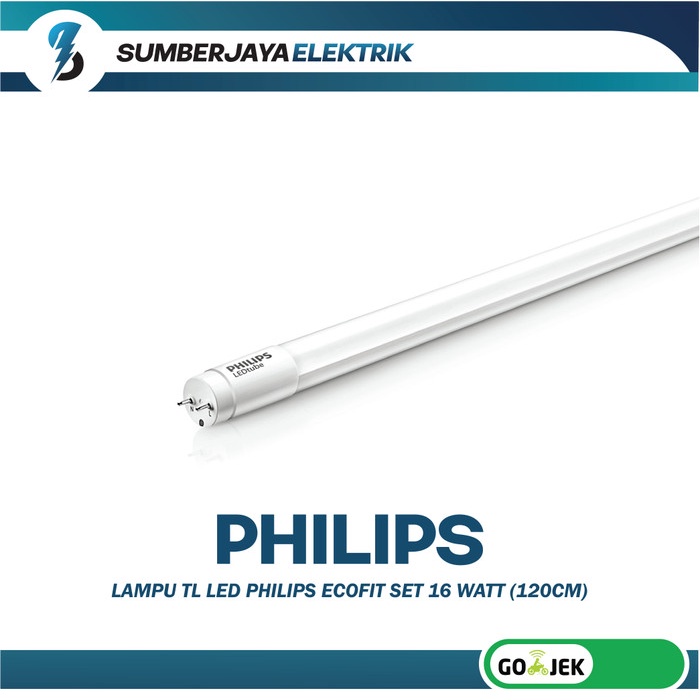 Jual Lampu Philips TL Neon Led Tube T8 Ecofit 16 Watt 1200mm Putih - TL 16W | Shopee Indonesia