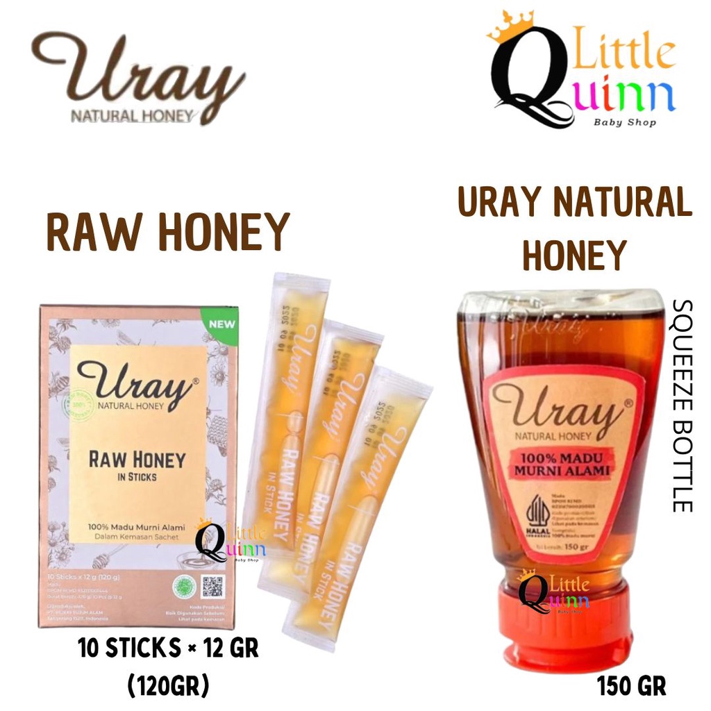 Jual Madu URAY Natural honey 150gr dan Kemasan box 120gr | Shopee Indonesia