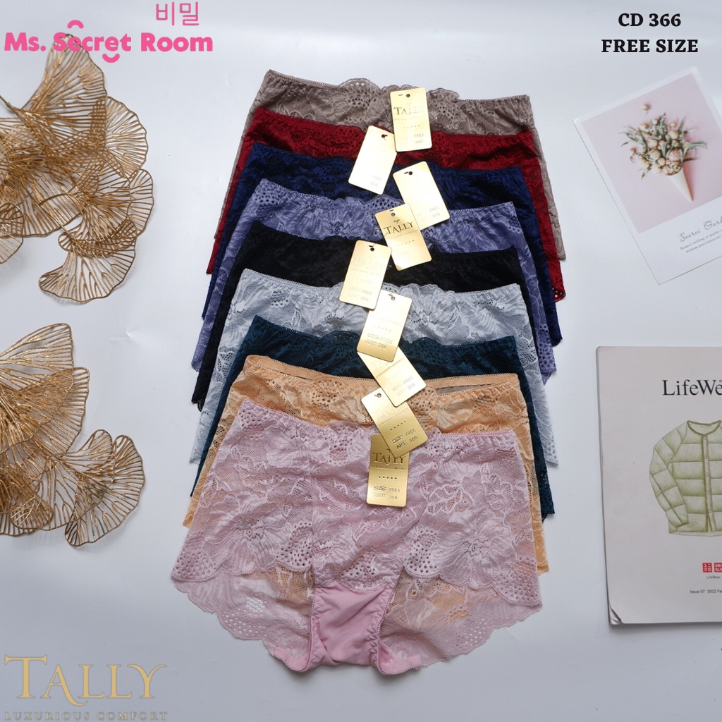 Jual TALLY CD 366 CELANA DALAM RENDA | FREE SIZE | FIT TO XL | BAHAN RENDA ANTI GATAL | HIGH ...