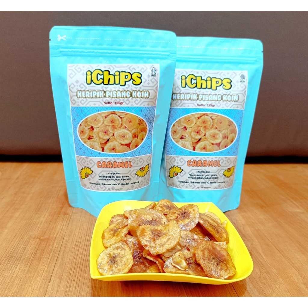 Jual Ichips Keripik Pisang Koin Caramel Renyah Dan Manis | Shopee Indonesia