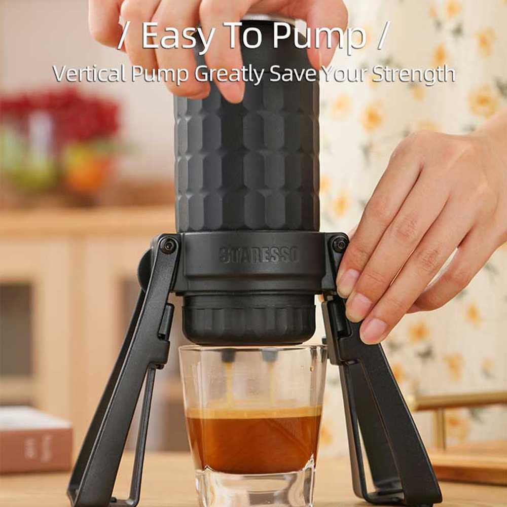 Jual Hand Press Espresso Coffee Maker Portable 20 Bar 180ml | Shopee ...