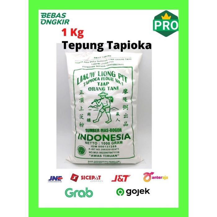 Jual [Big Sale] Tepung Tapioka Liaw Liong Pit cap orang tani 1 kg ...