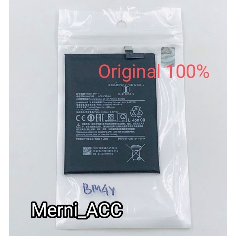 Jual Battery Batre Xiaomi Redmi Poco F3 Baterai BM4Y riginal | Shopee Indonesia