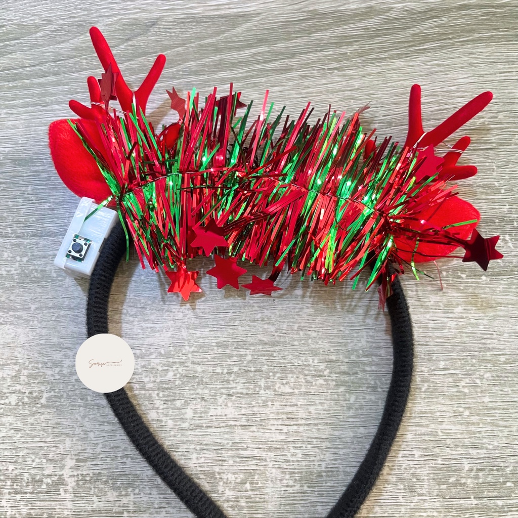 Jual BANDO CHRISTMAS REINDEER / BANDO NATAL TANDUK RUSA / BANDO LED ...