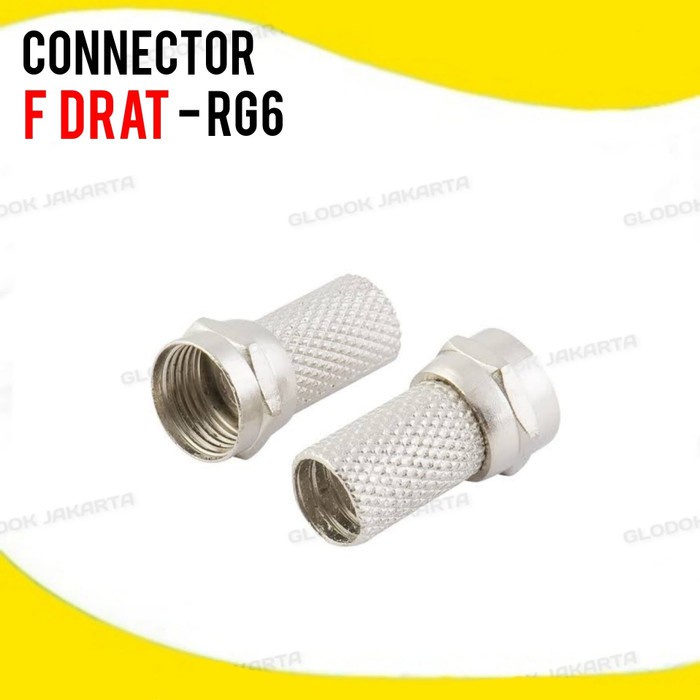 Jual Connector Konektor F Drat RG6 Jack F RG6 YM908 - 10pc | Shopee ...