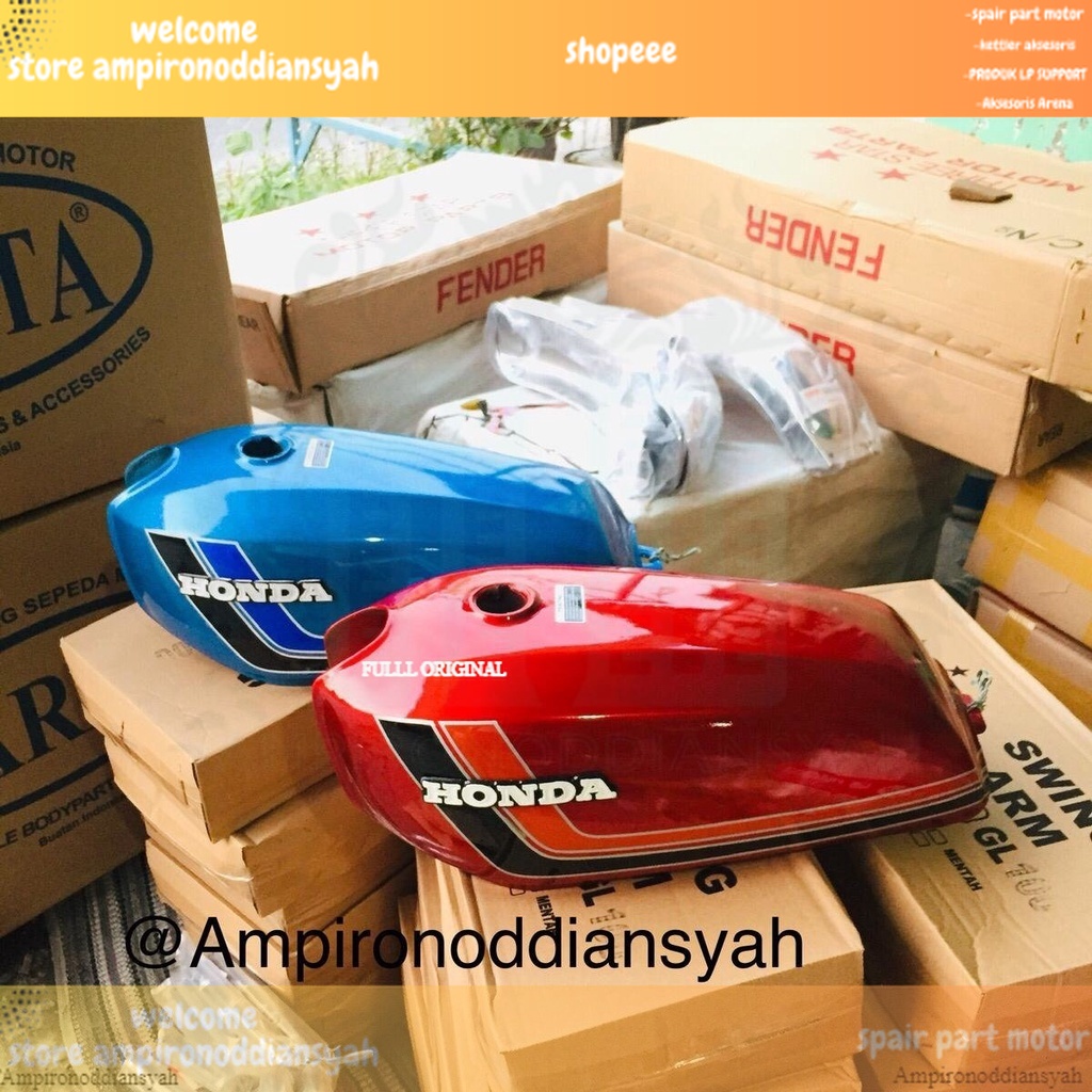Jual Tangki gl100 tangki k5 gl100 cat glosy detail warna merah real Setrip Hitam tangki gl 100 ...