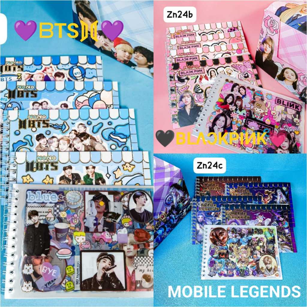 Jual Sticker Buku Sanrio Mainan anak Bts Blackpink Mobile Legends ...