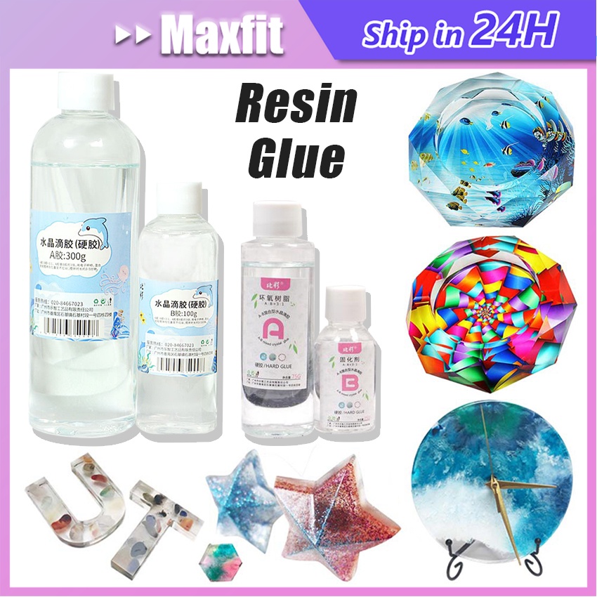 Jual 400G Epoxy Resin Clear Dan Hardener Lem Ab Epoxy Resin Bening 3:1 ...