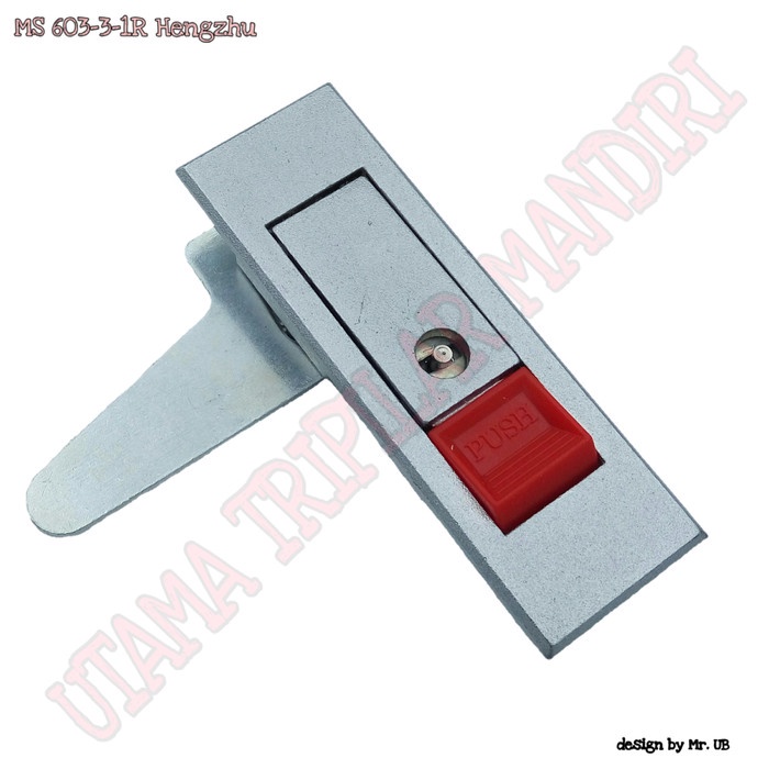 Jual Kunci Panel Push Lock MS 603-3-1R Push Button Red Hengzhu | Shopee ...