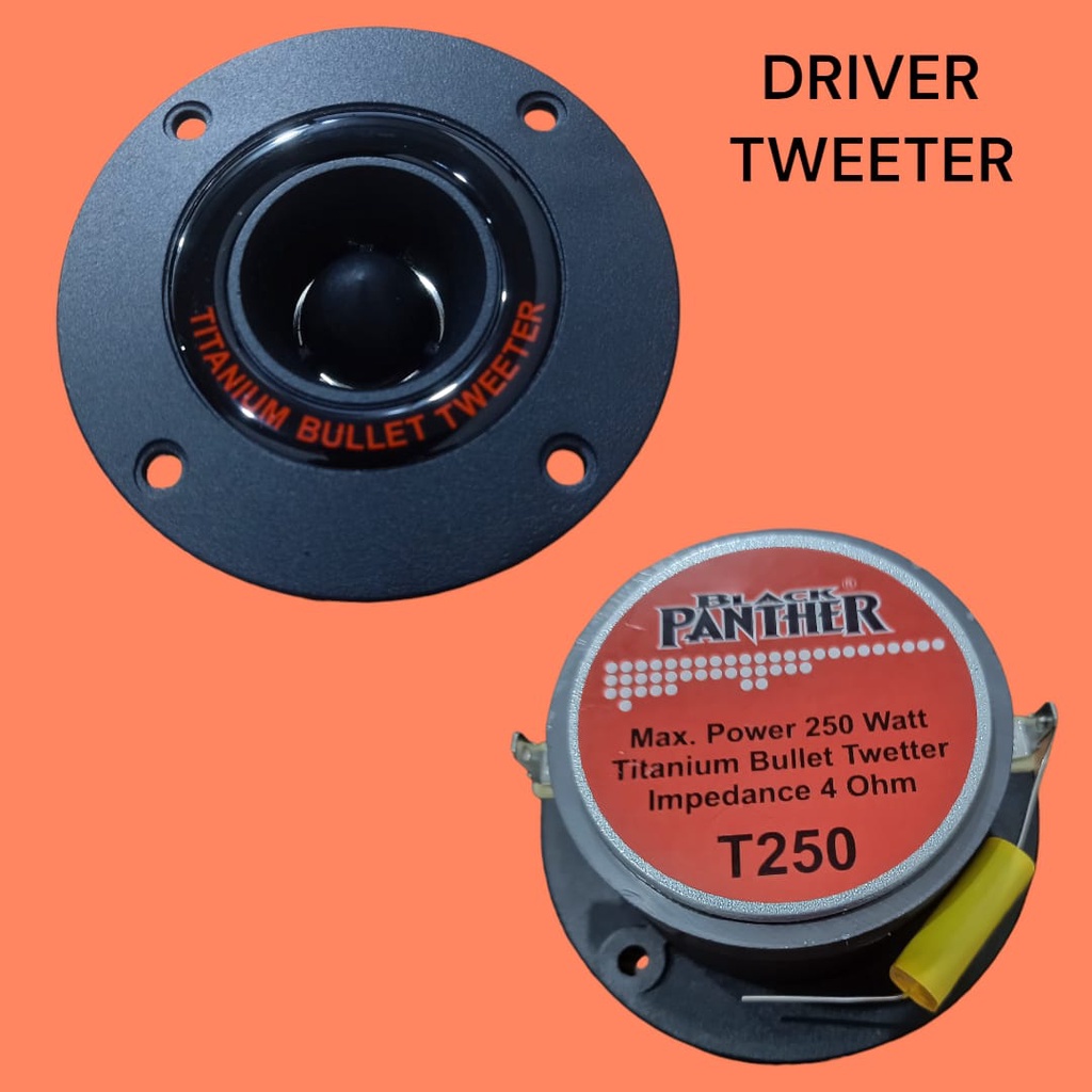 Jual KOMPONEN DRIVER TWEETER TITANIUM BLACK PANTHER ORIGINAL UNTUK ...