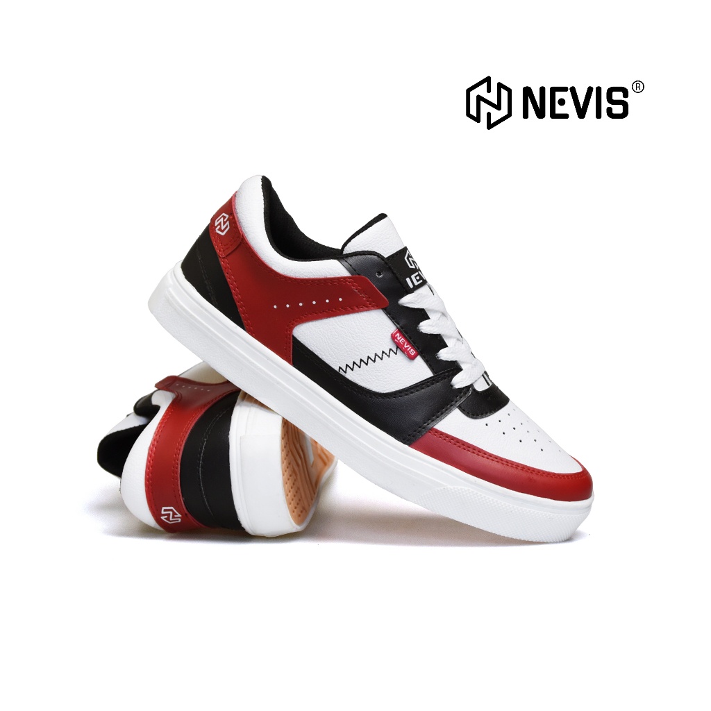 Jual HSN00 | Sepatu Sneakers Casual Pria Wanita Nevis AERO Putih Hitam ...