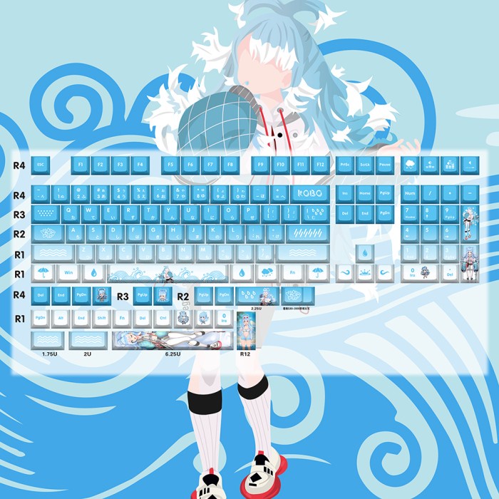 Jual Keycaps Mechanical Keyboard Anime Games Hololive Vtuber | Shopee ...