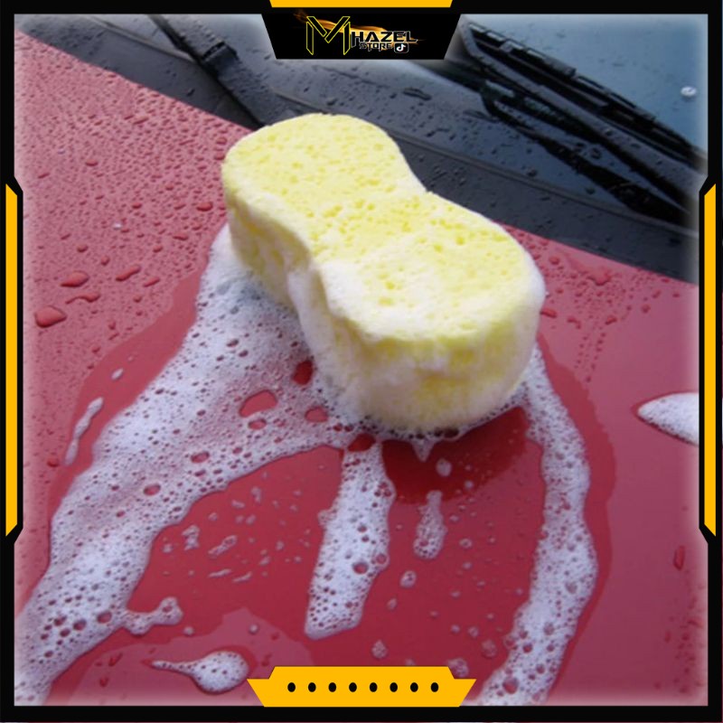 Jual busa sponge cuci mobil motor bentuk 8 tebal | Shopee Indonesia