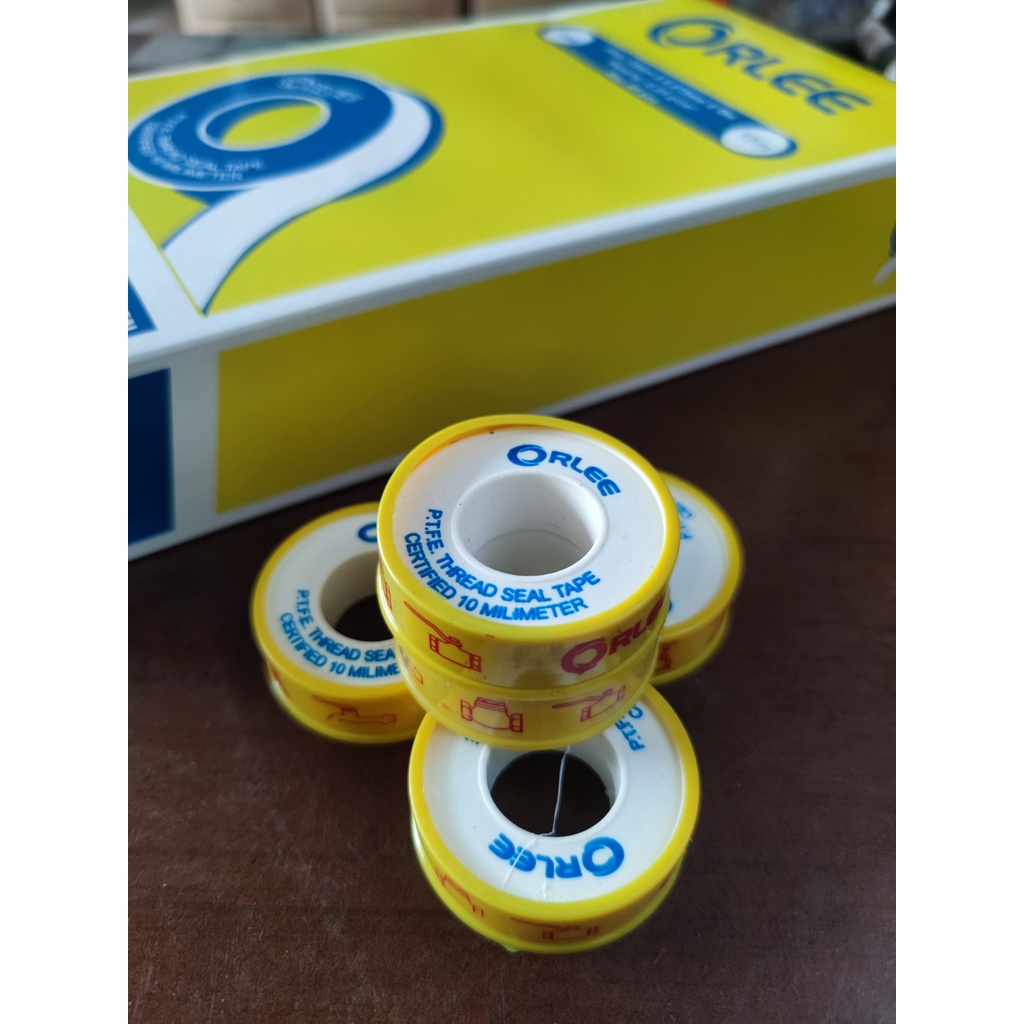 Jual SEAL TAPE ORLEE isolasi Kran air 10 meter (HARGA ECER) | Shopee ...