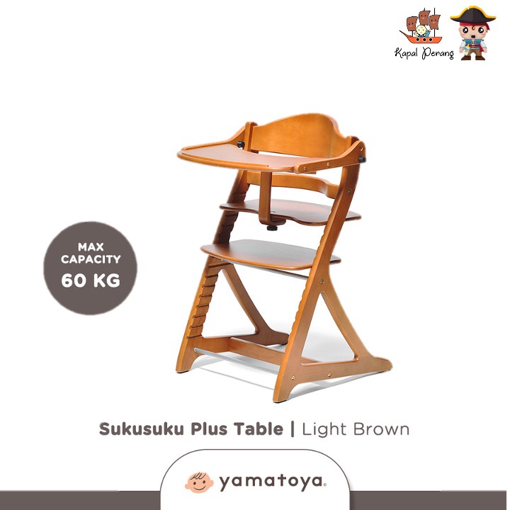 Jual Yamatoya Sukusuku Plus Table Light Brown | Shopee Indonesia