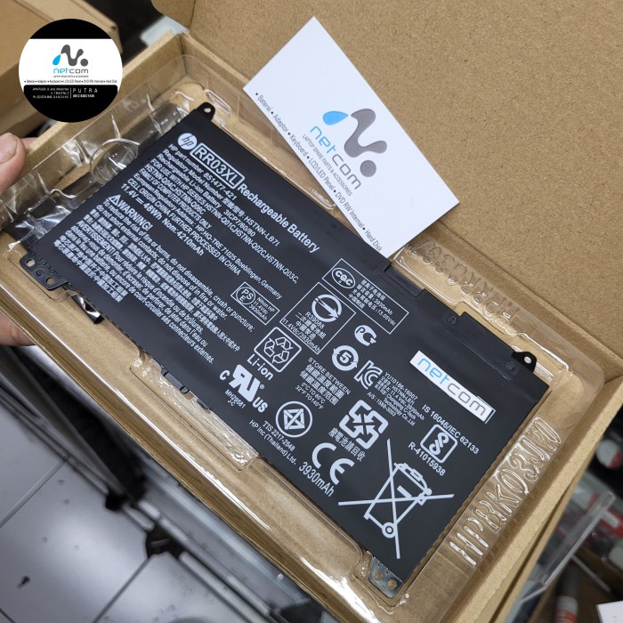 Jual Baterai Laptop HP (RR03XL) Original Hp ProBook 430 G4, 430 G5, 440 ...